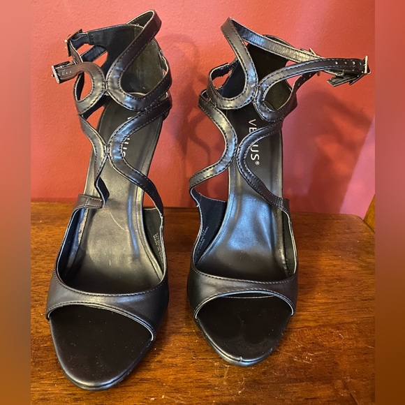 VENUS | Shoes | New Venus Strappy Black Heels Size 8 | Poshmark